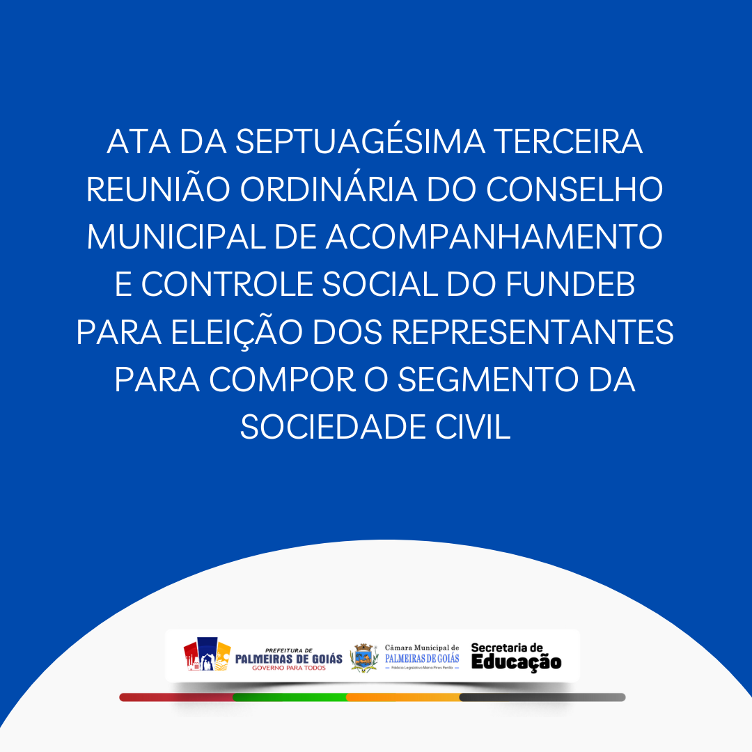 EleiÇÃo Para Escolha Dos Rep Da Sociedade Civil Para Compor O Cacs